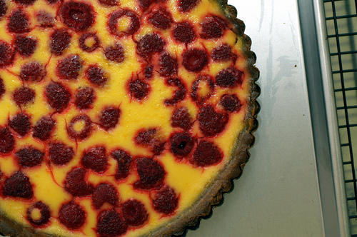 lemon raspberry tart - olga massov